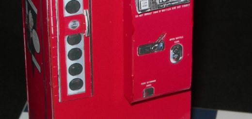 Coke Machine Vendo - Paper Model - Paperdiorama - Donwload Free Paper Model